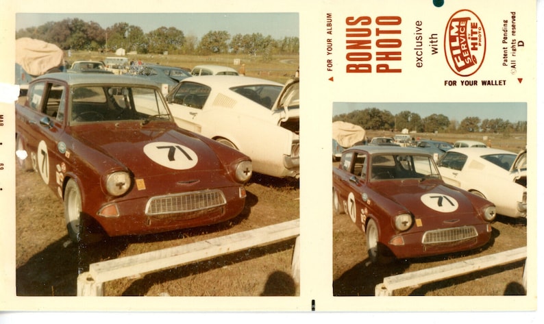 Vintage Original Photo Snapshot Race Car 1969 - Etsy
