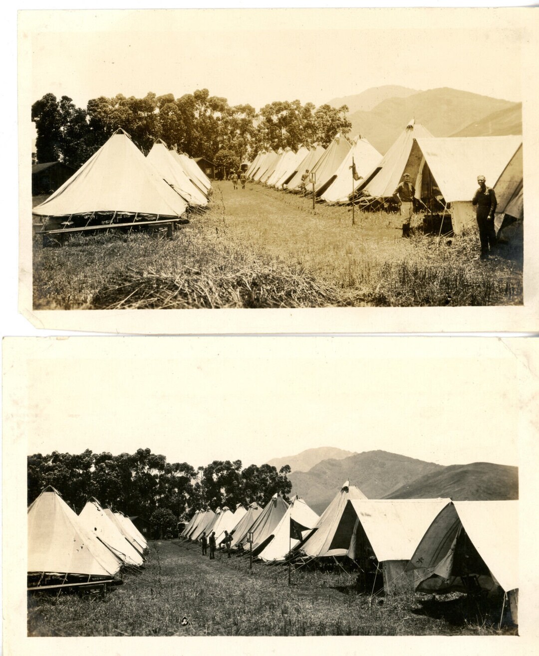 Vintage Photo Snapshot Hawaii 1920s Military Soldiers in the Field ...