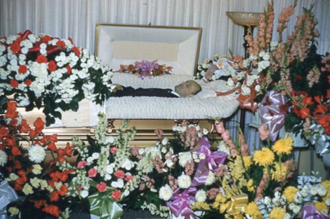 Vintage 35mm Slide Kodachrome Red Boarder Open Casket Funeral African ...
