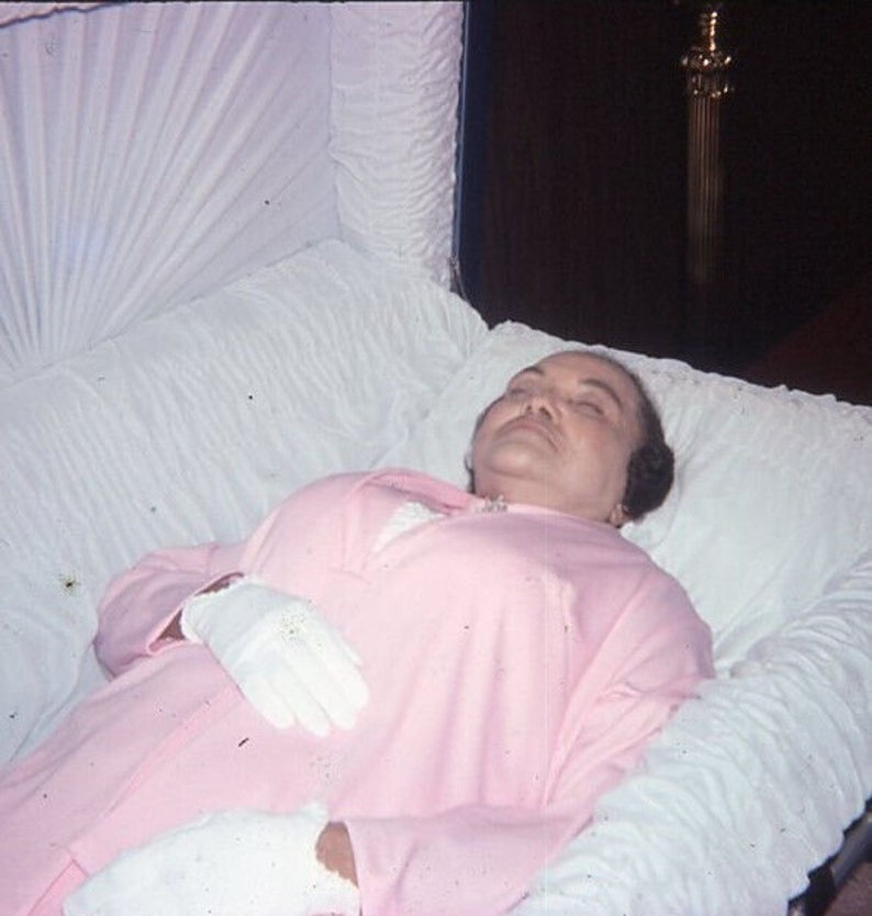 Vintage 35mm Slide Post Mortem Casket Photo African American Woman 1976 ...
