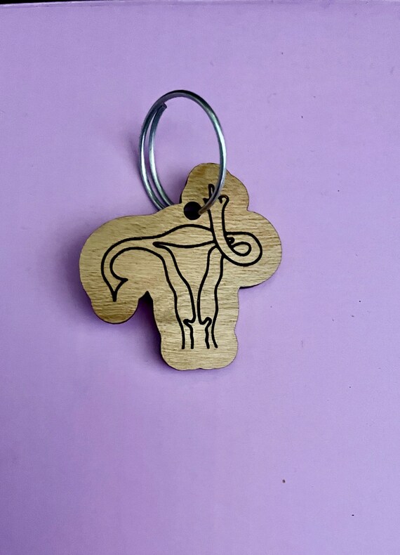 Uterus Keychain Uterus Middle Finger Keychain Pro Roe Roe - Etsy