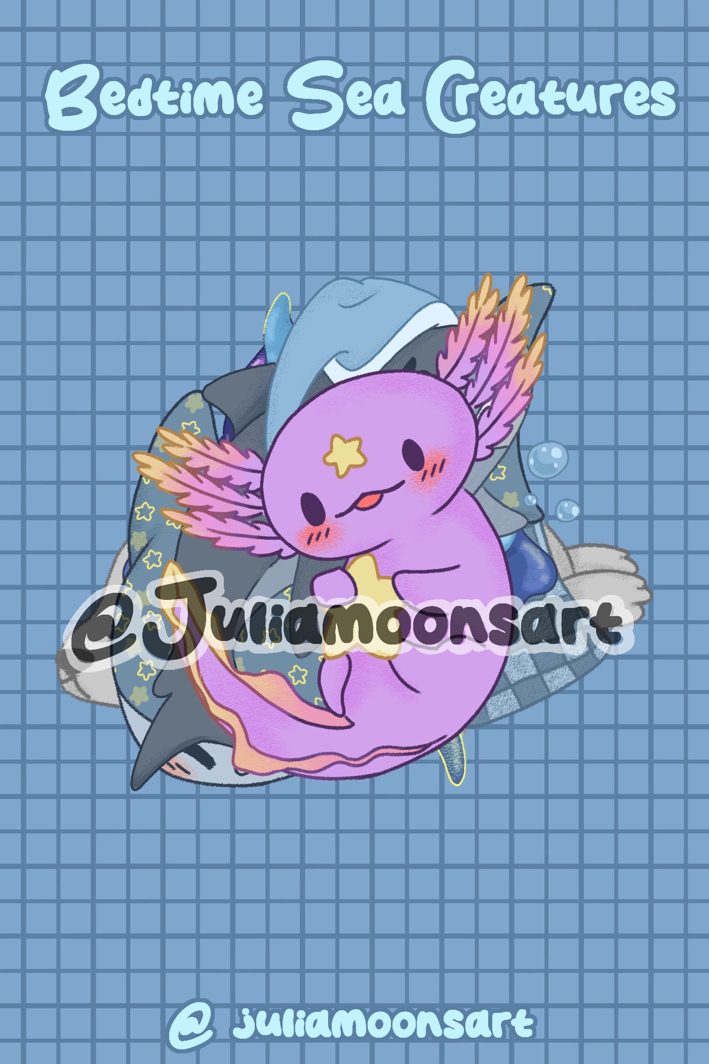 Bedtime Sea Creatures Stickers - Etsy