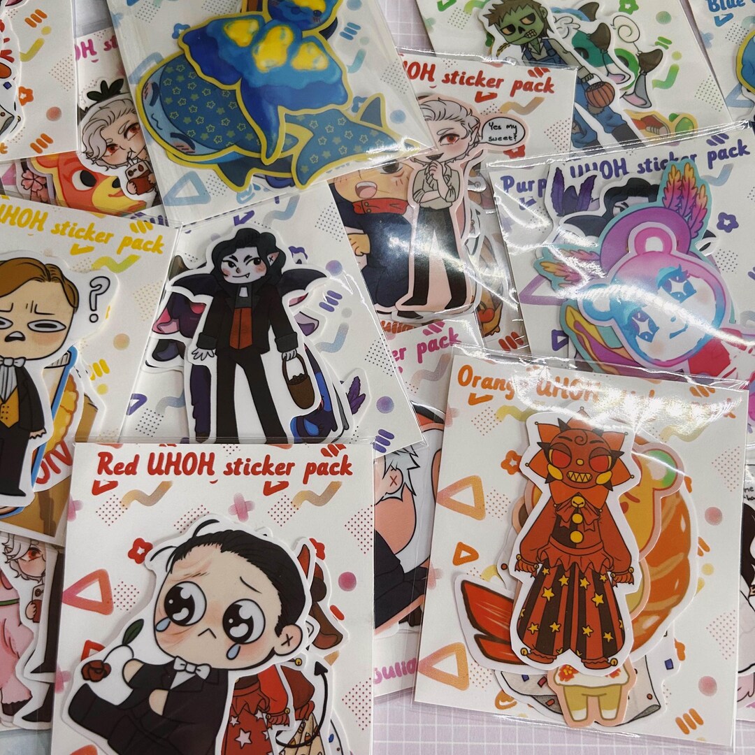 Uhoh Sticker Packs | 5 Random B-grade Laminated Stickers - Etsy