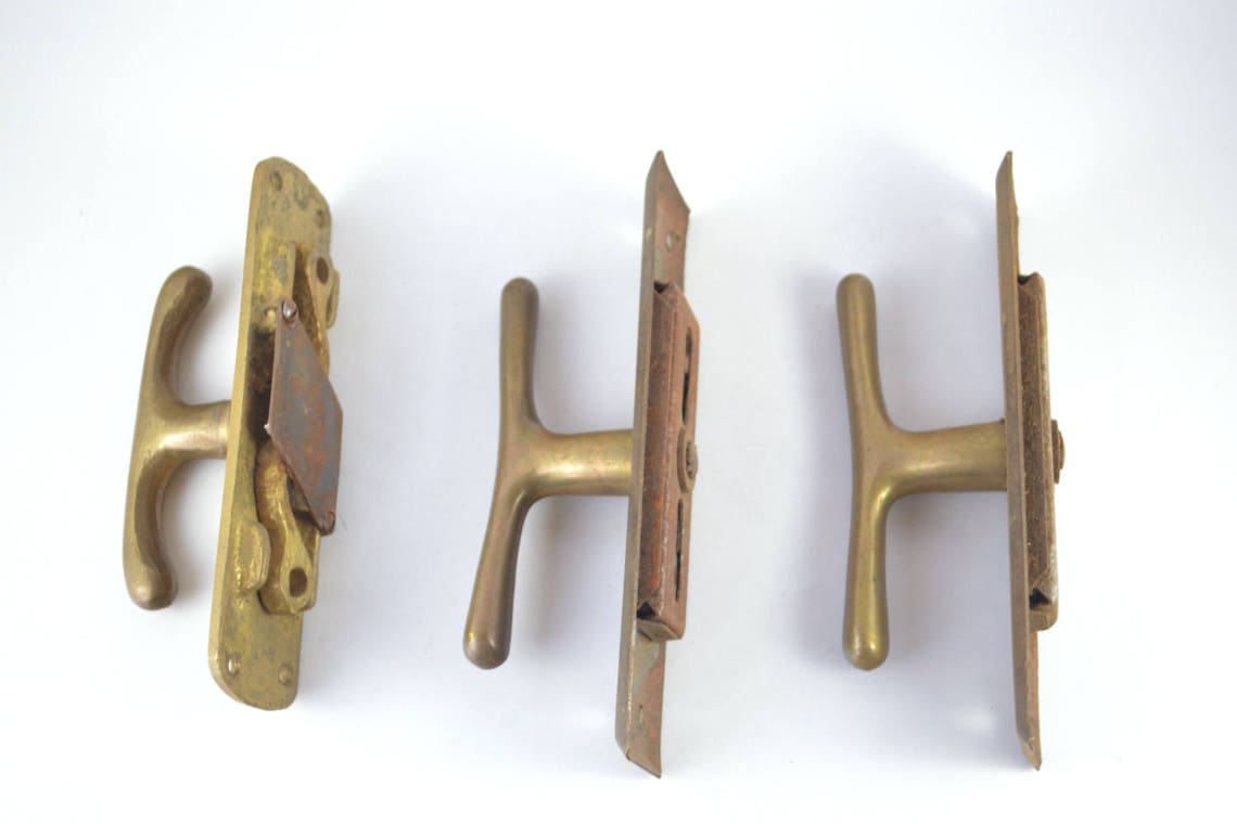 Vintage Window Handles Solid Brass Lever | Etsy