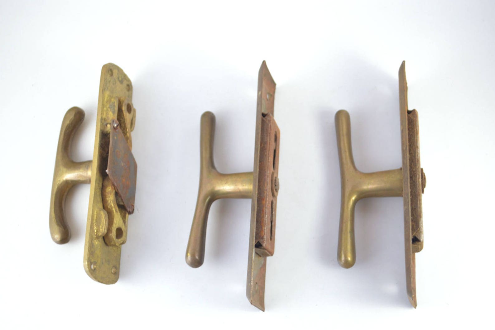 Vintage Window Handles, Solid Brass Lever - Etsy
