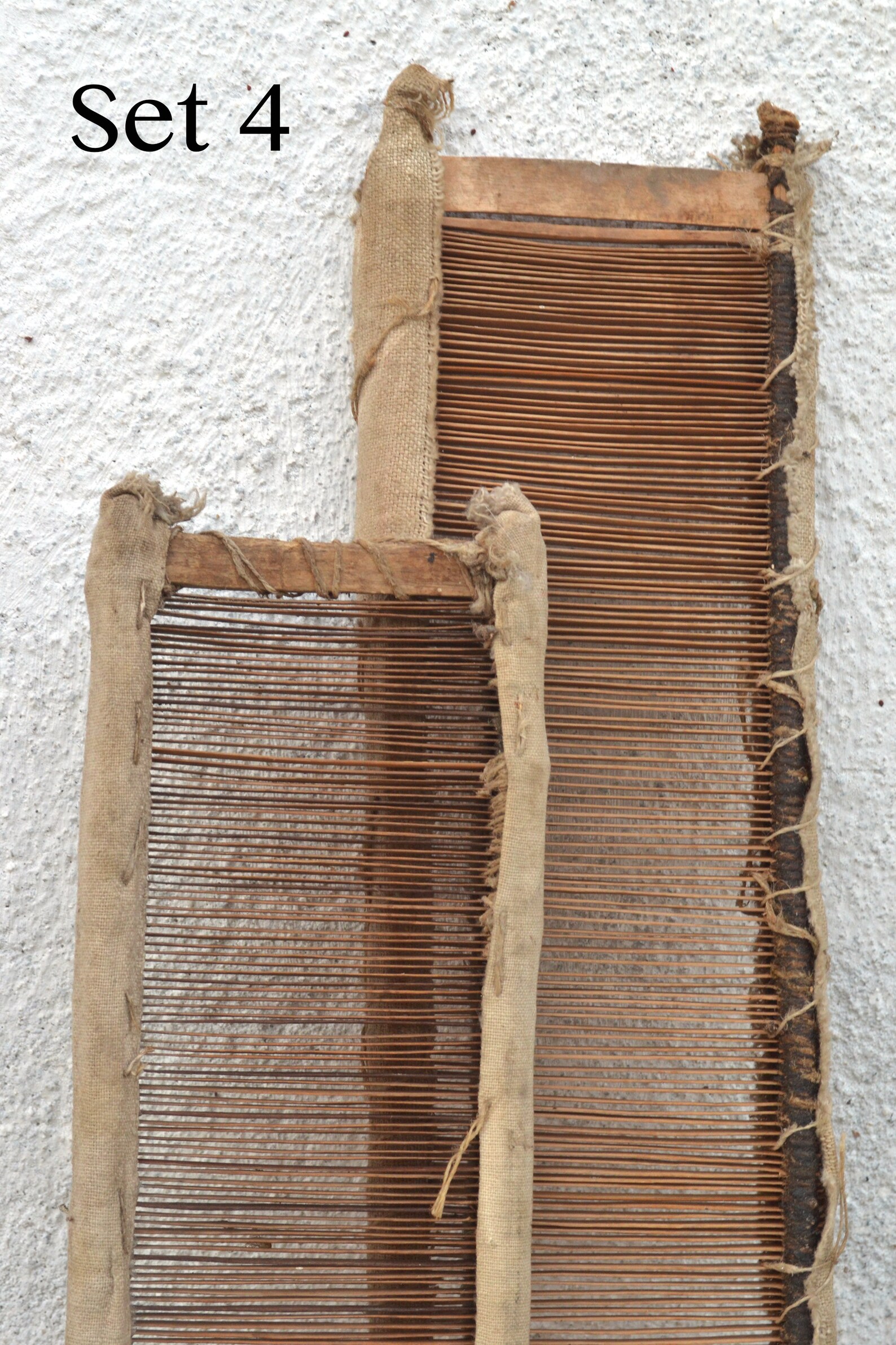 Antique Romanian Primitive Weaving Loom Reed Primitive Decor | Etsy