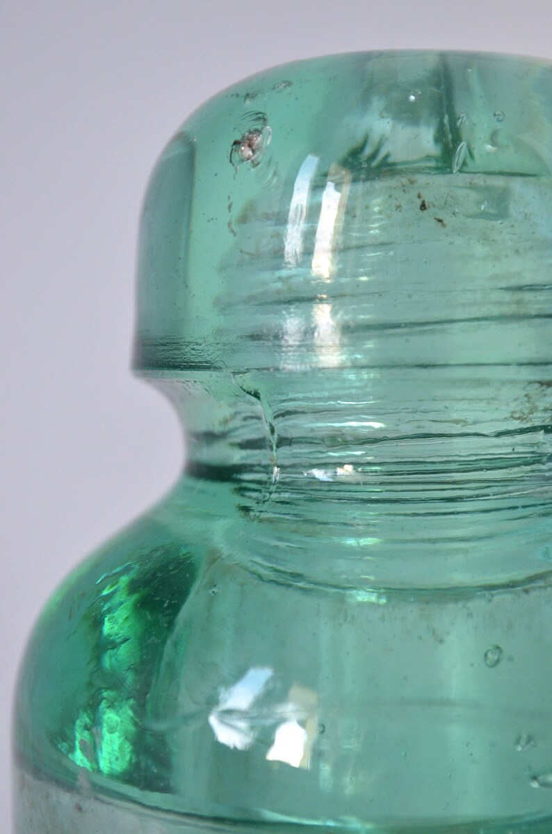 Aqua Green Glass Insulator - Etsy