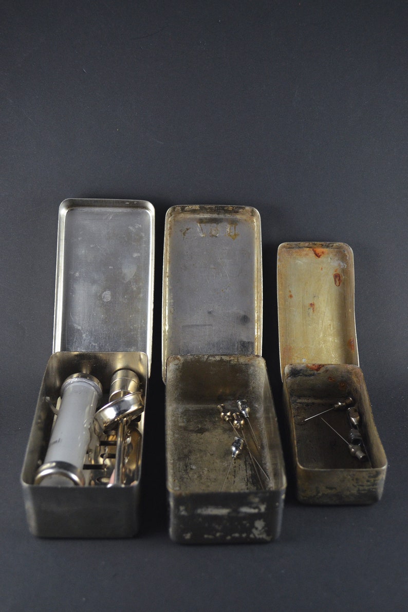 Medical Metal Box Vintage Sterilizer Box for Syringe Metal | Etsy