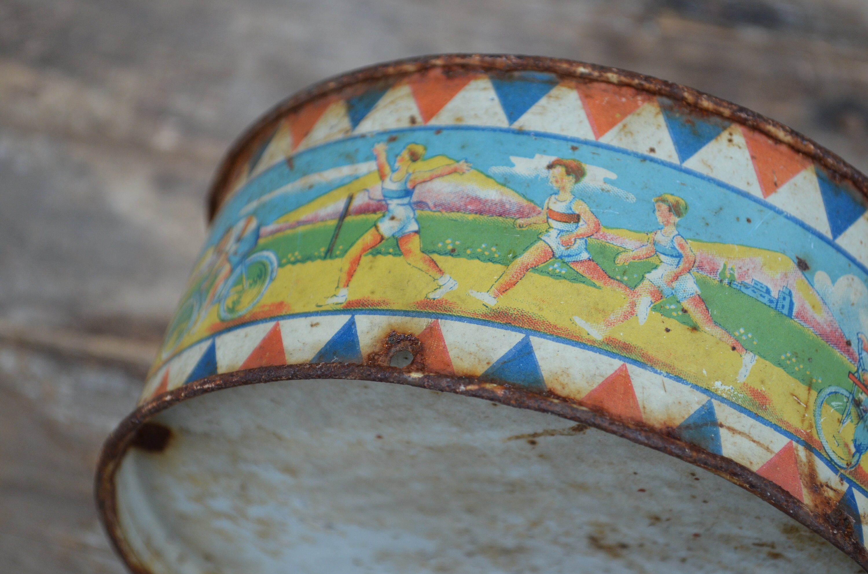 Vintage Toy Drum With Communist Lithography Print - Etsy