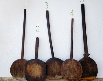 Vintage Wooden Bread Shovels, Authentic Primitive Pizza Peels - Etsy