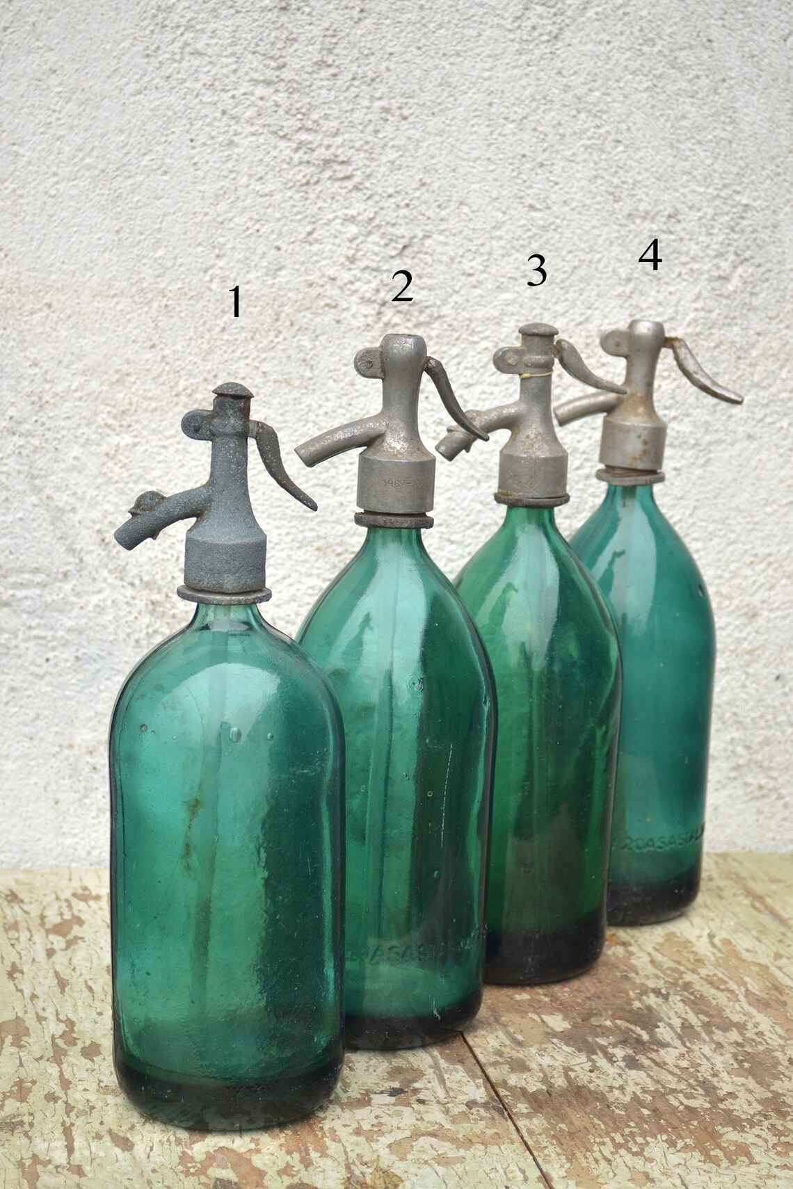 Blue Seltzer Bottles, Soda Siphon Bottle With Aluminum Top - Etsy