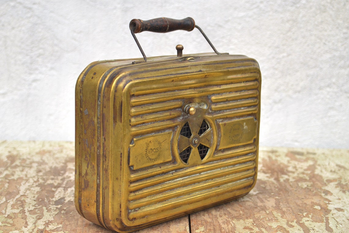 Antique Brass Hand Warmers, French Carriage Feet Warmer - Etsy