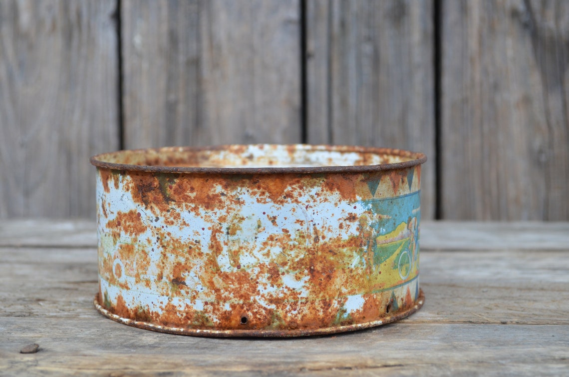 Vintage Toy Drum With Communist Lithography Print - Etsy