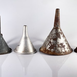 Vintage Rusty Funnel, Repurposed Candle Holder,rustic Food Photo Prop ...