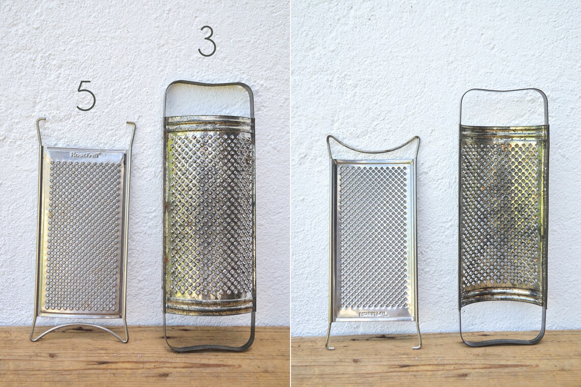 Set of Vintage Rusty Baking Tray Loaf Pans Graters and | Etsy