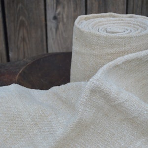 Vintage Upholstery Hand Loomed Linen by the ROLL - Heavy Hemp Fibers ...