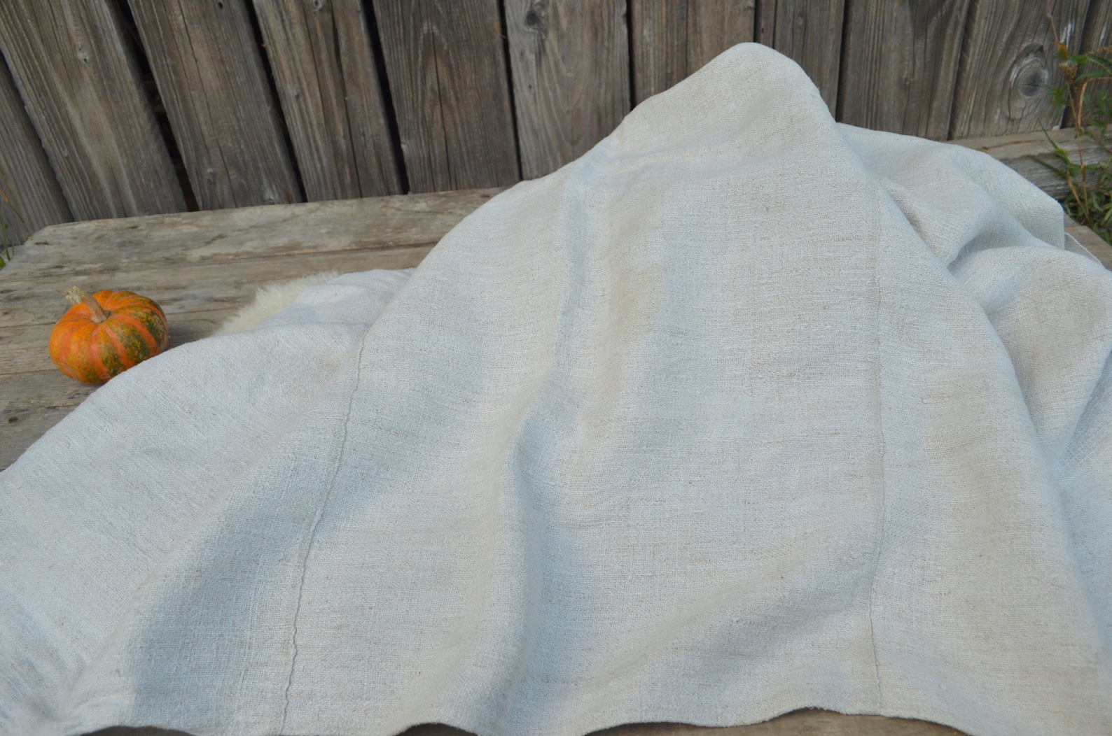 Chunky Fabric Vintage Hemp Cover, Large Home Loomed Vintage Hemp Sheet ...