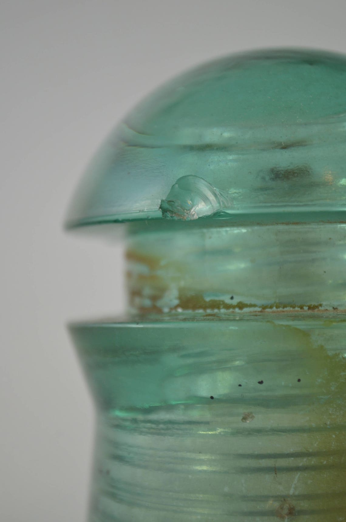Aqua Blue Glass Insulator Vintage Glass Insulator CD 408 - Etsy