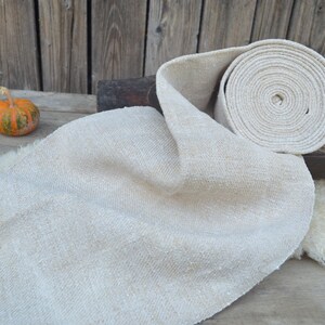 Vintage Upholstery Hand Loomed Linen by the ROLL - Heavy Hemp Fibers ...