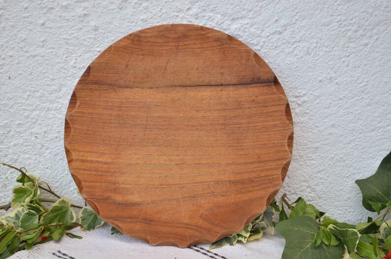 Vintage Wooden Cutting Boards Rustic Round Chopping Board | Etsy