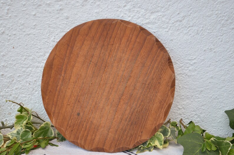 Vintage Wooden Cutting Boards Rustic Round Chopping Board | Etsy