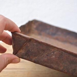 Set of Vintage Rusty Baking Tray, Loaf Pans, Graters and Wooden Spoons ...