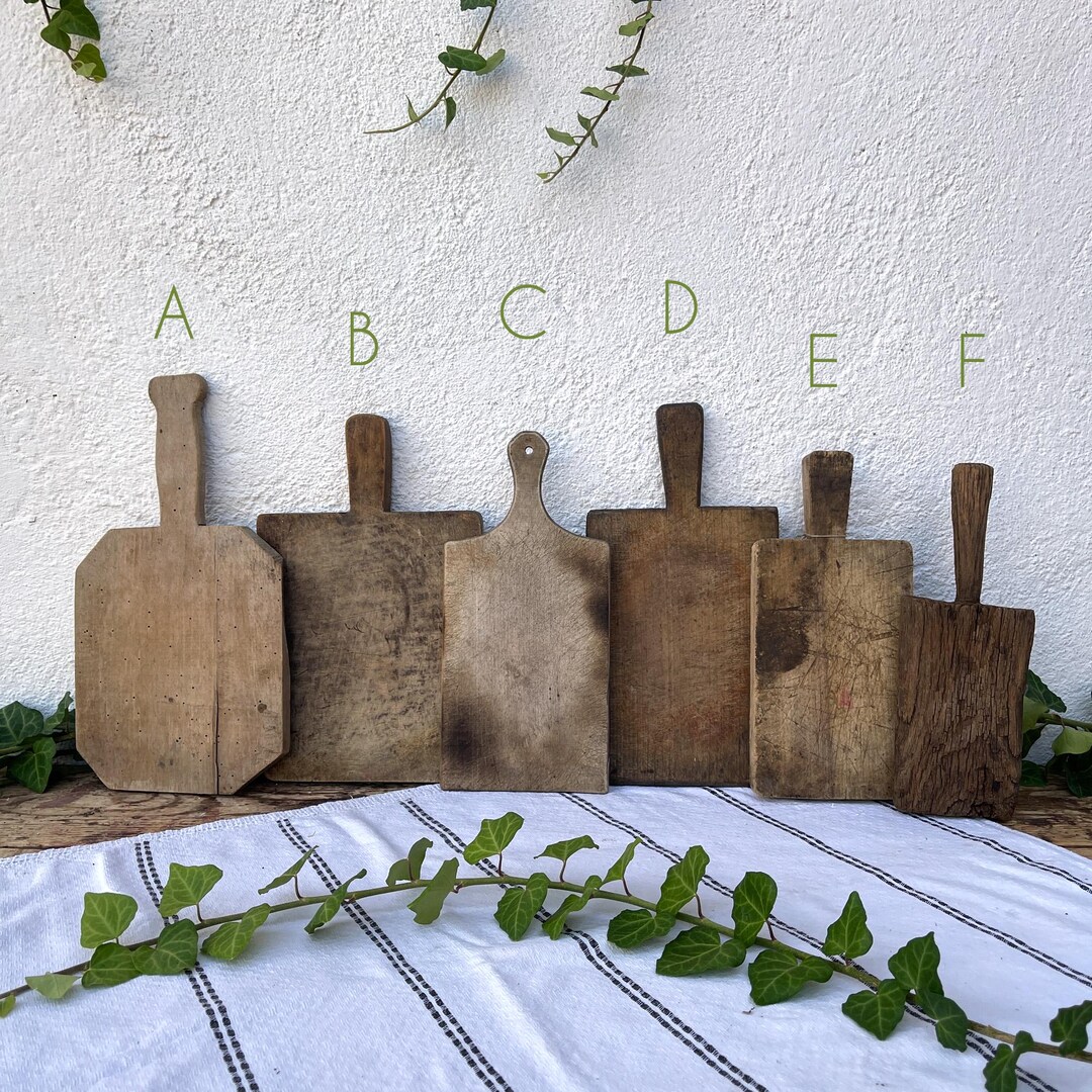 Small Old Primitive Cutting Boards, Vintage Food Photo Prop, Flat Lay ...