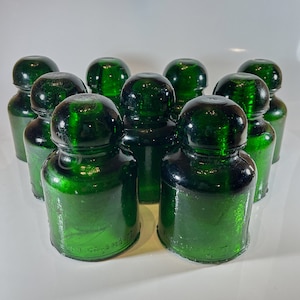 Emerald Green Insulators, Romanian Glass Insulator Type CD 446, SO3 810 ...