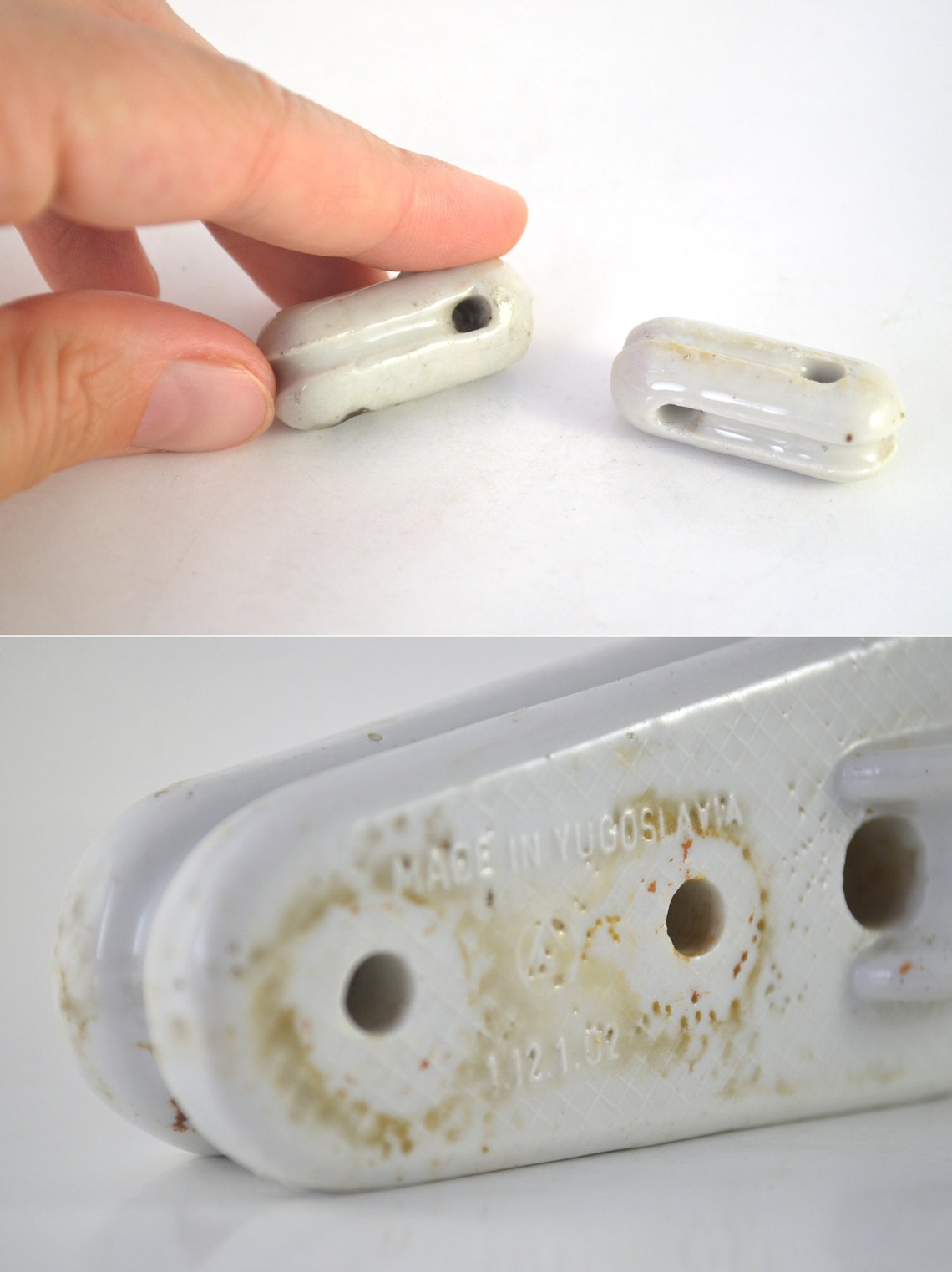 Set of 5 Porcelain Insulators European Guy Wire Strain - Etsy