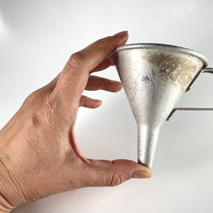 Vintage Rusty Funnel, Repurposed Candle Holder,rustic Food Photo Prop ...