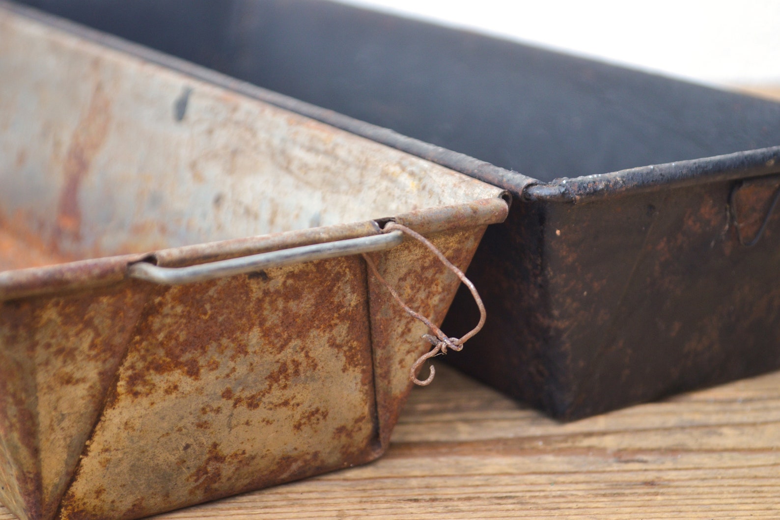Set of Vintage Rusty Baking Tray Loaf Pans Graters and | Etsy