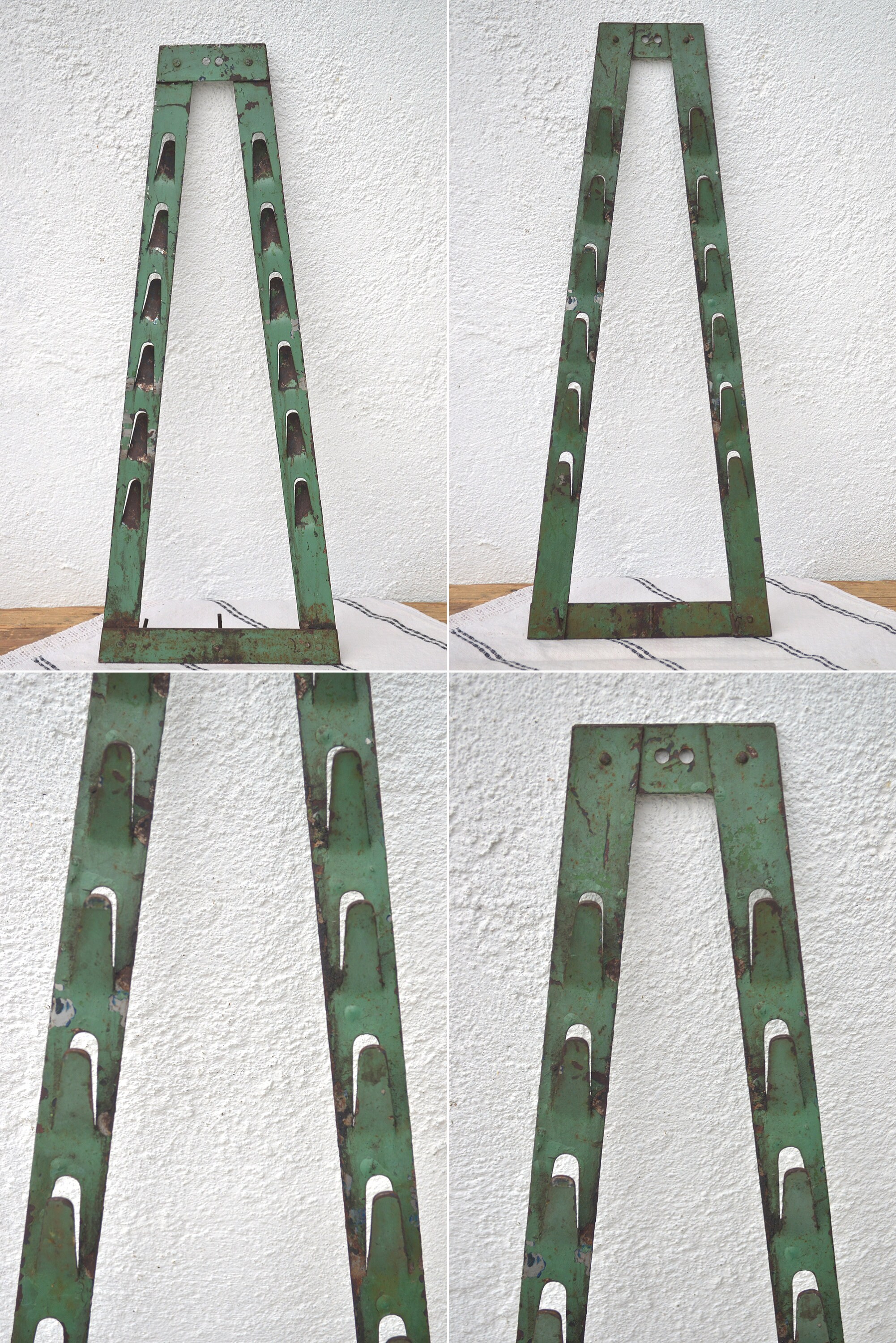 Vintage Pot Lid Holder Metal Triangle Rack | Etsy