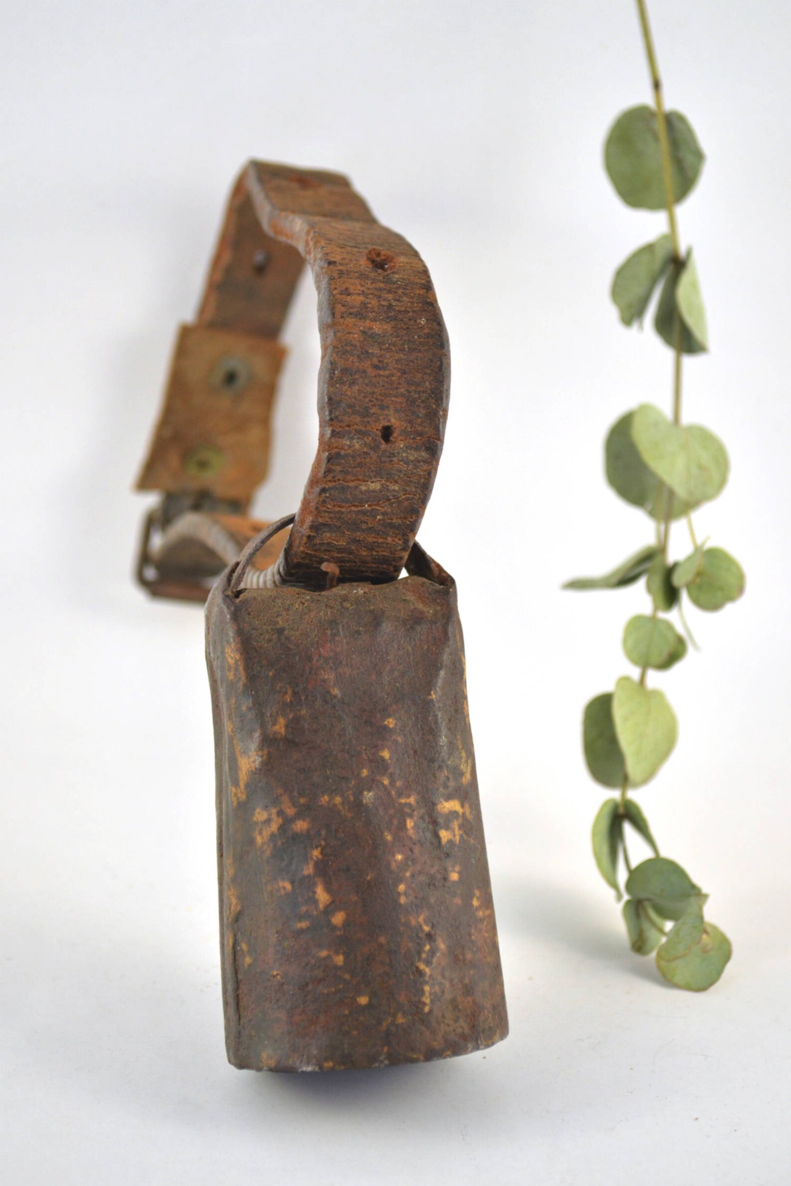 Antique Goat Bell With Leather Strap, Hand Forged Copper Bell - Etsy