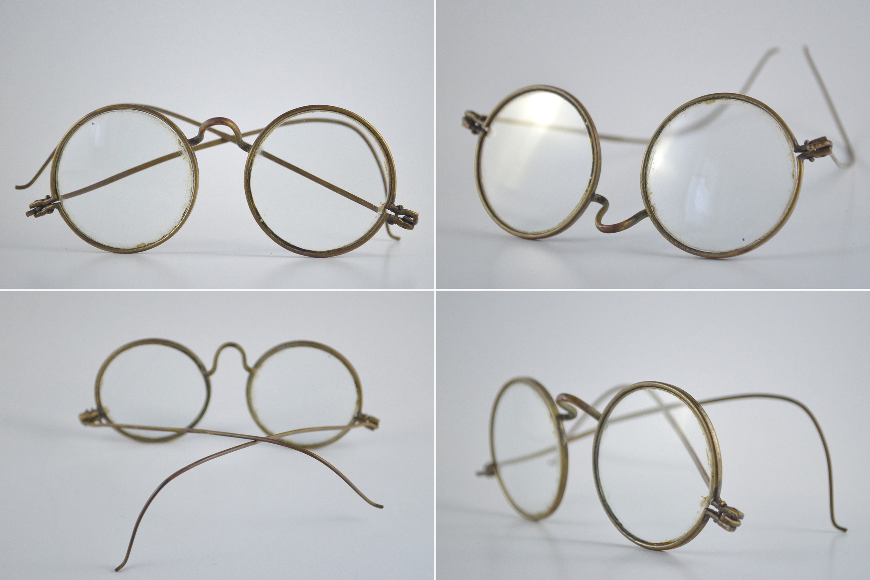 Antique Spectacles Windsor Style Round Eyeglasses John - Etsy Canada