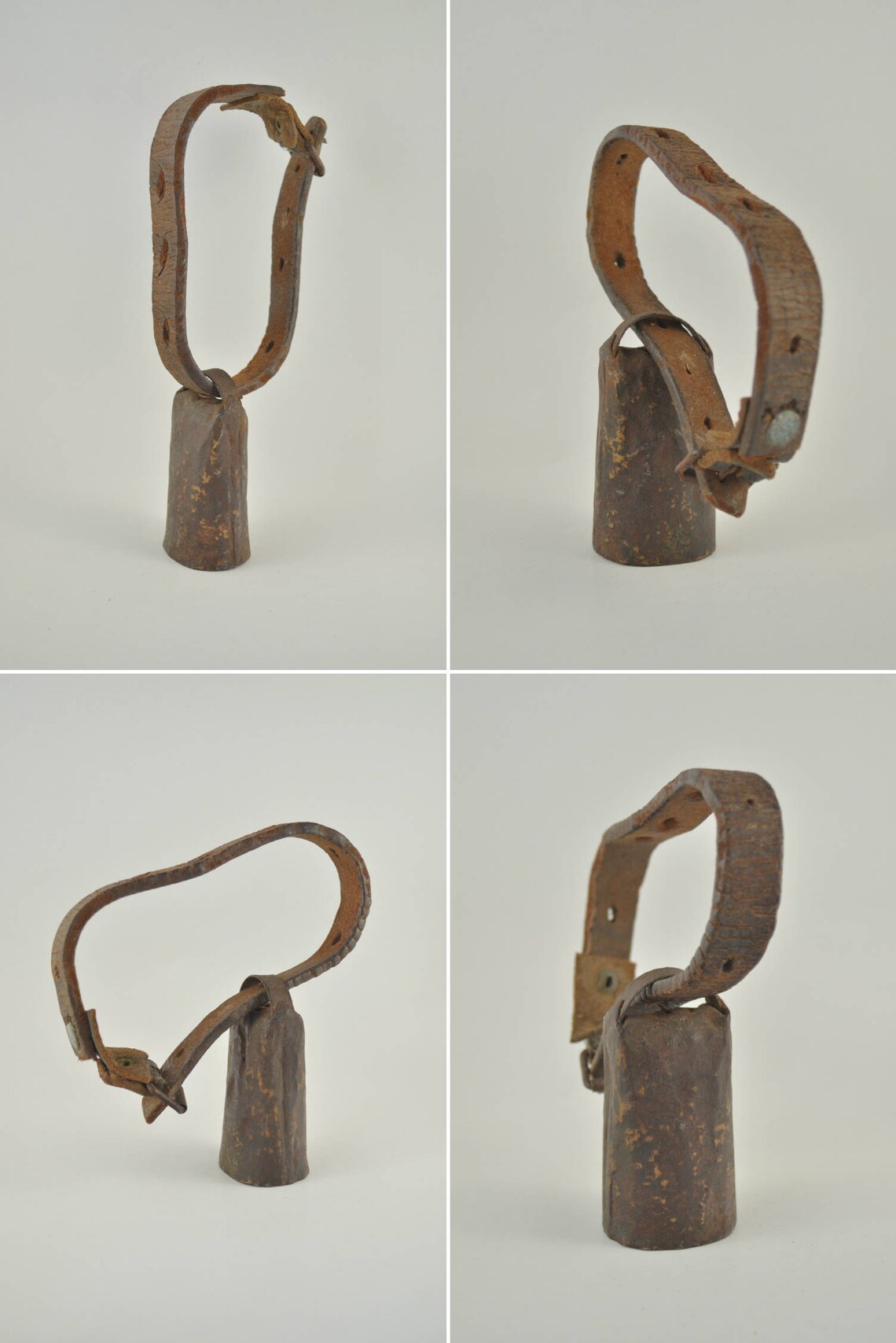 Antique Goat Bell With Leather Strap, Hand Forged Copper Bell - Etsy