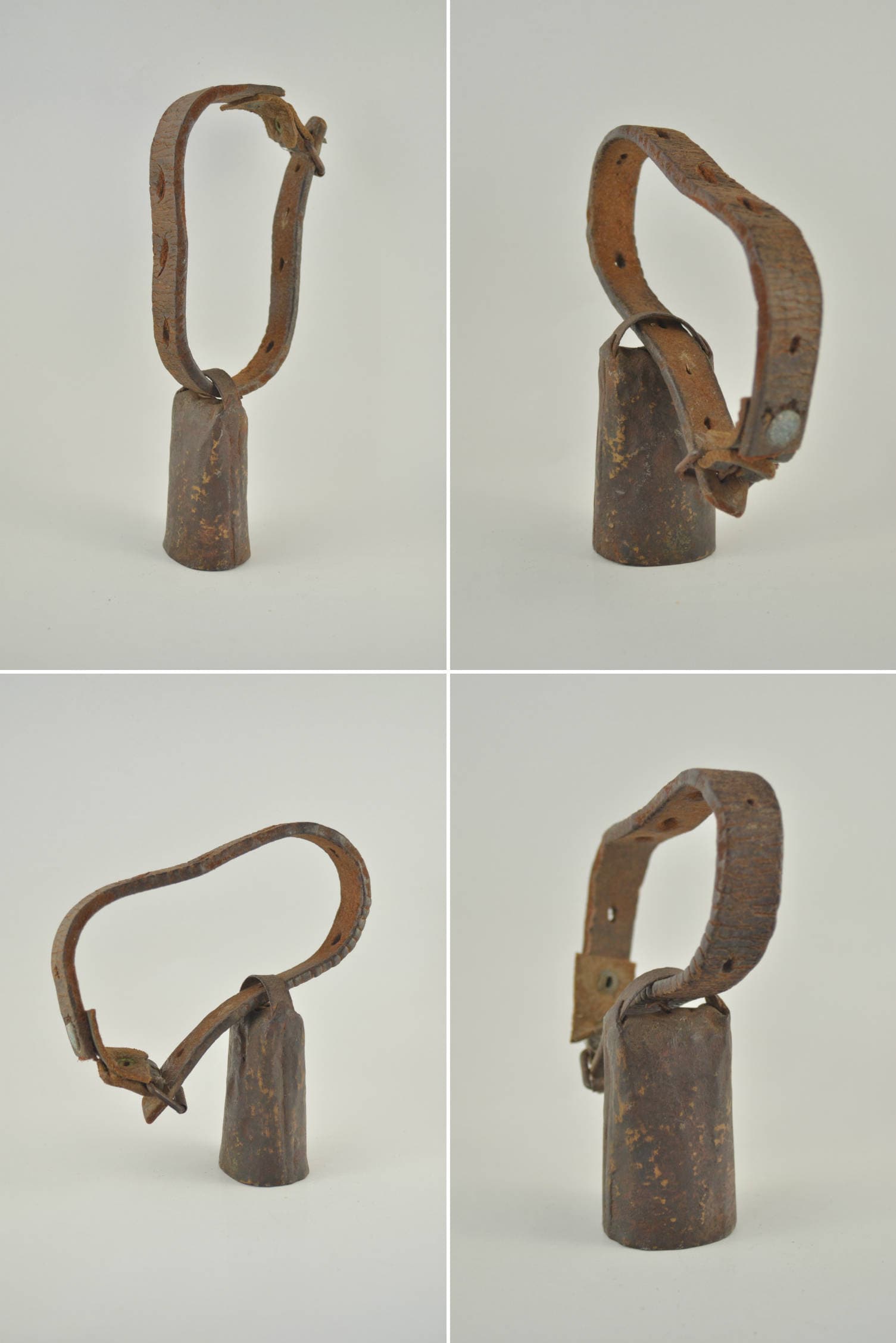 Antique Goat Bell With Leather Strap Hand Forged Copper Bell - Etsy