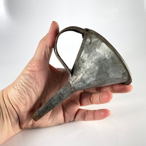 Vintage Rusty Funnel, Repurposed Candle Holder,rustic Food Photo Prop ...