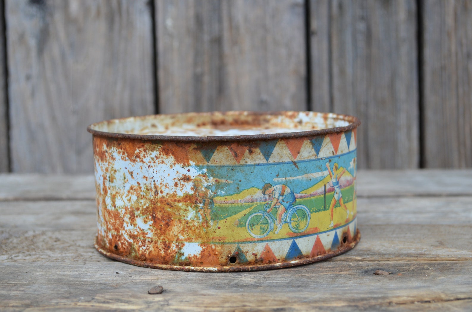 Vintage Toy Drum With Communist Lithography Print - Etsy