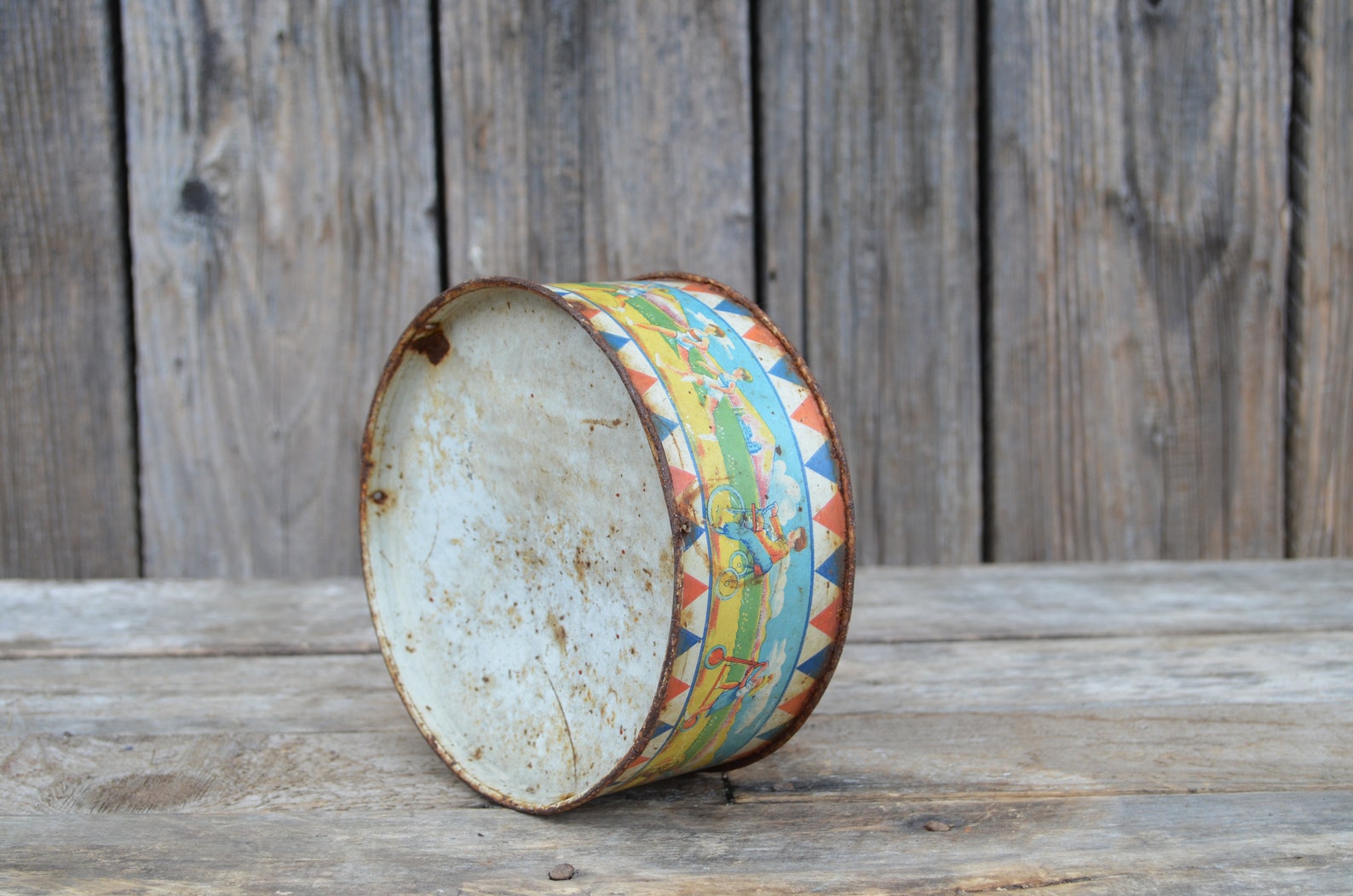 Vintage Toy Drum With Communist Lithography Print - Etsy