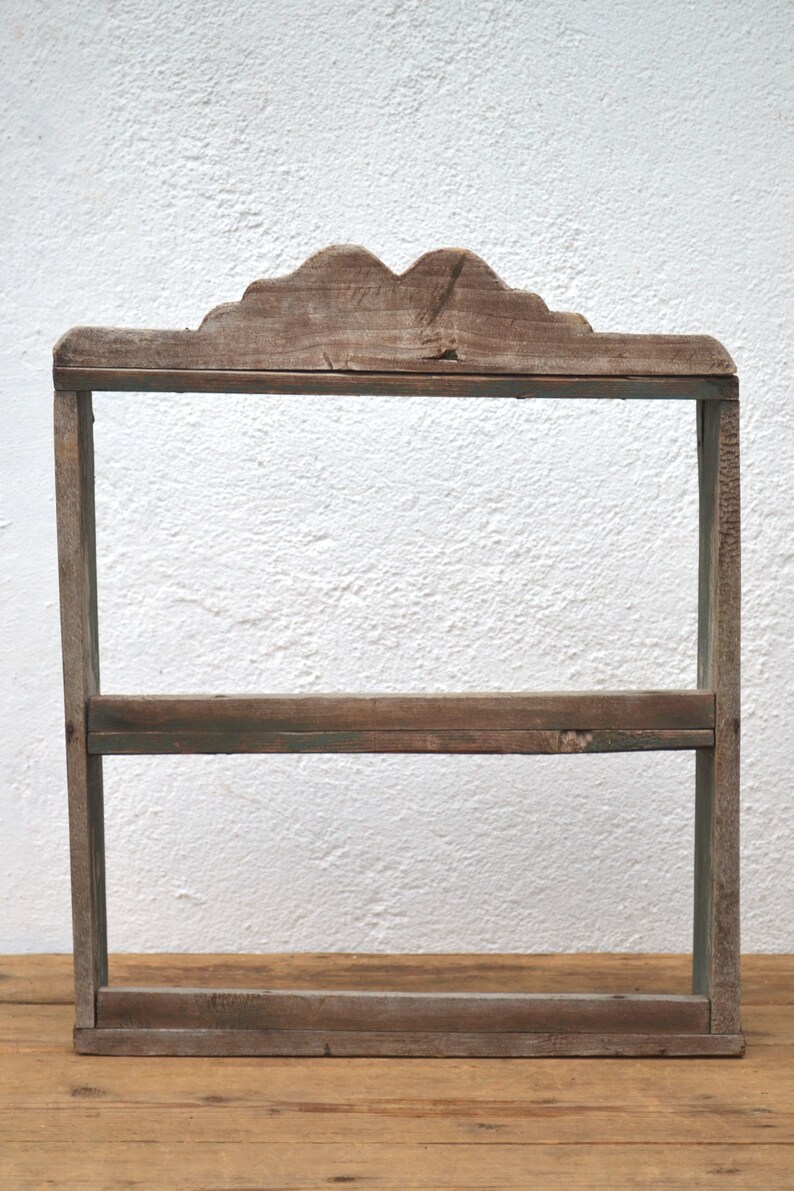 Wooden Spice Rack Primitive Kitchen Holder Small Shelf Wall | Etsy