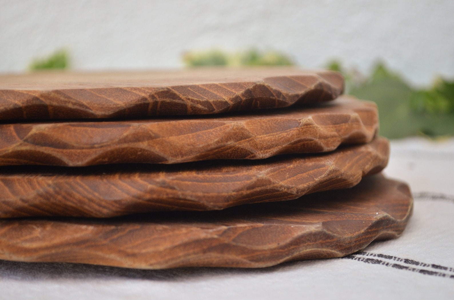 Vintage Wooden Cutting Boards Rustic Round Chopping Board | Etsy