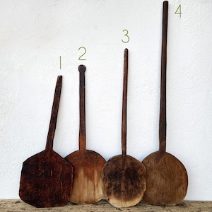 Vintage Wooden Pizza Peel, Primitive Bread Shovels - Etsy