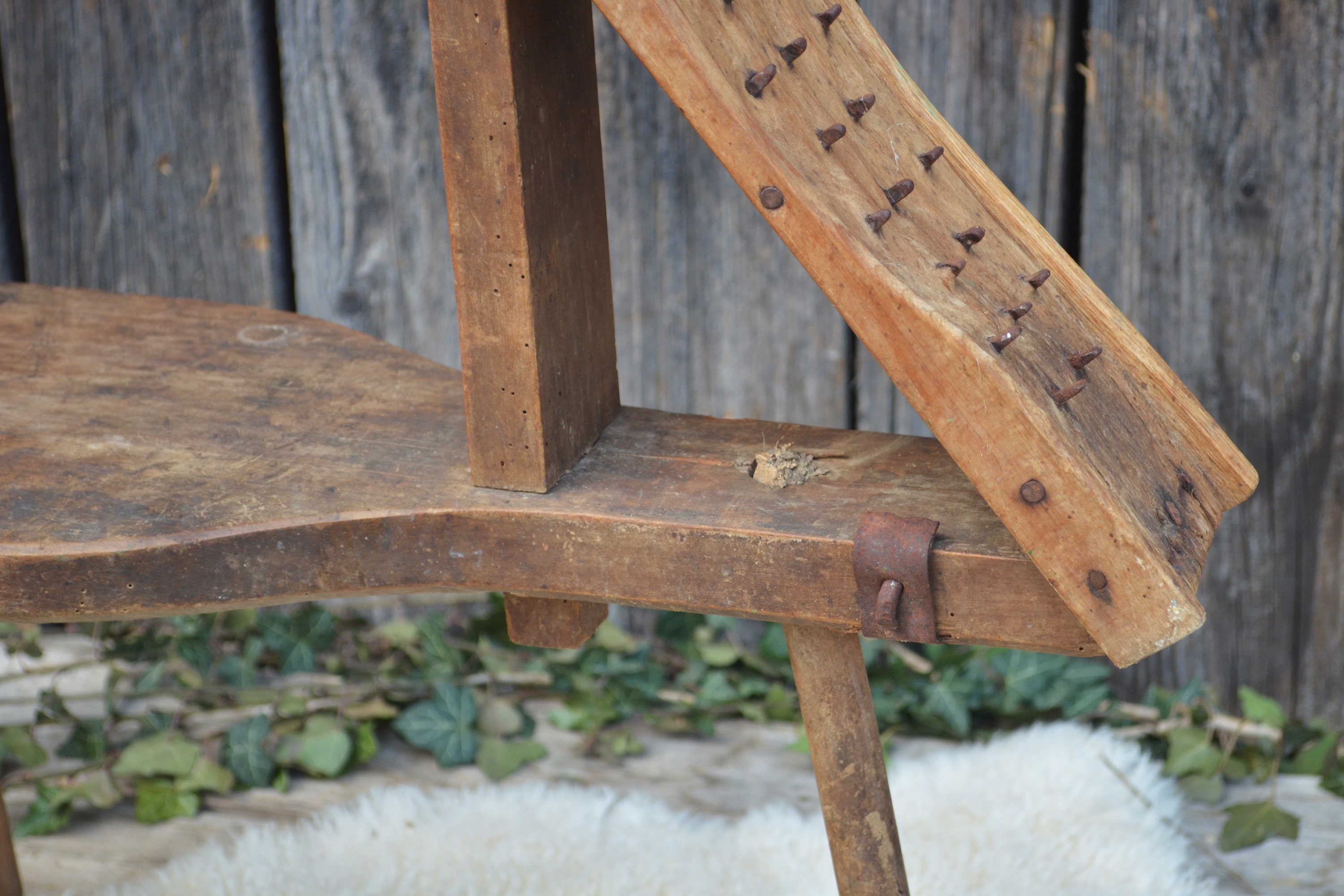 Antique Corn Sheller, Unusual Threshing Tool, Primitive Wood Tool - Etsy