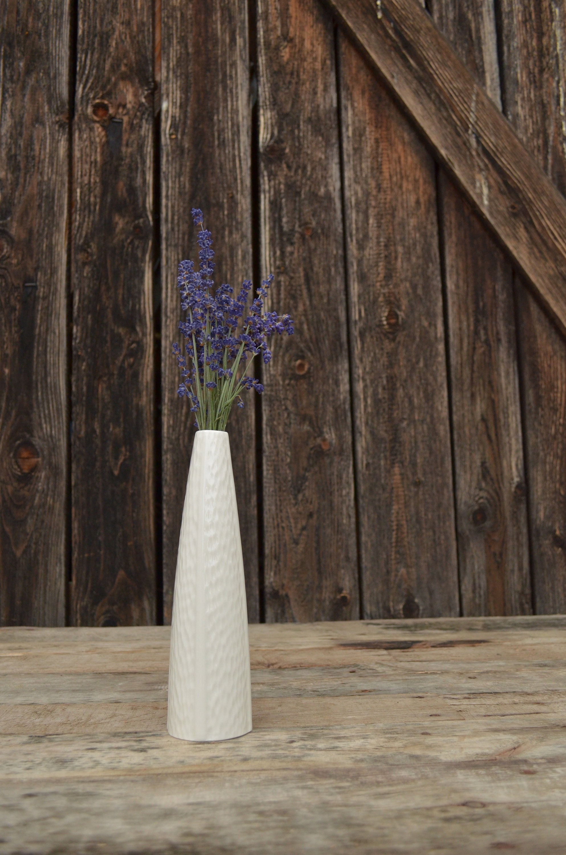 Vintage off White Vase Gray Inside, SGRAFO Modern Vase - Etsy