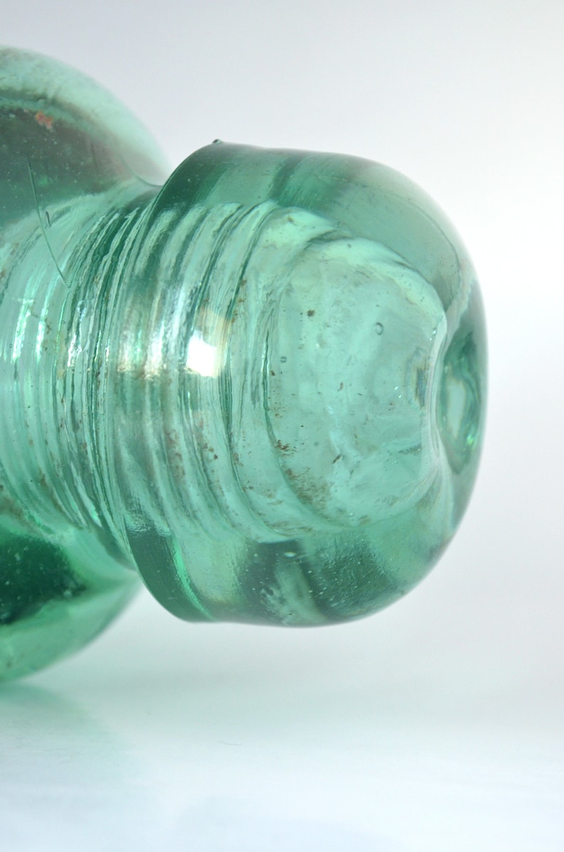 Aqua Green Glass Insulator - Etsy