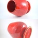 Red Lava Goblet Vase Italy Signed Art Pottery in Striking Red - Etsy