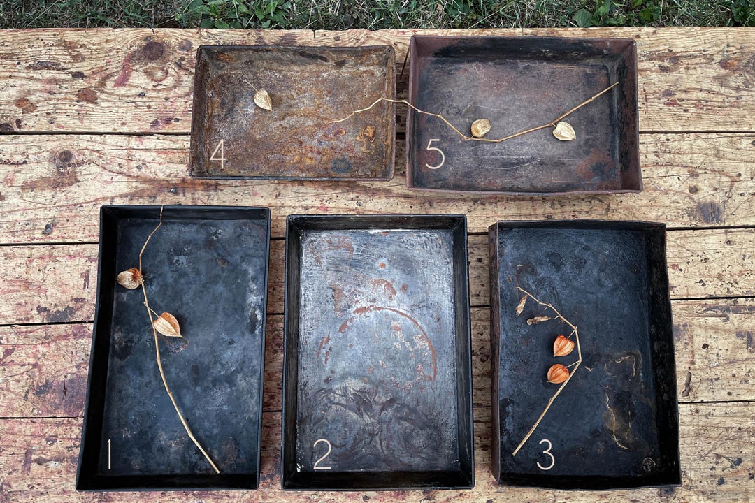 Vintage Baking Trays, Rusty Baking Sheets, Food Photo Props - Etsy 日本