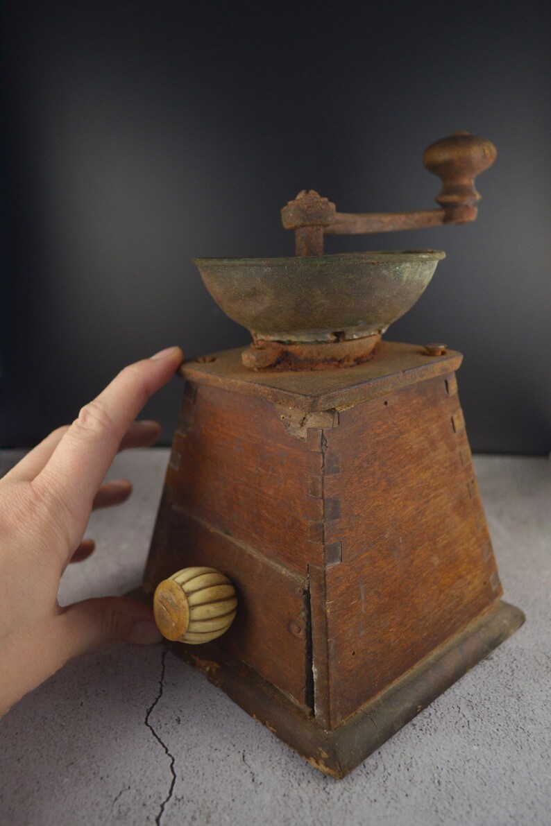 Vintage Coffee Grinder Rustic Coffee Mill Food Photo Prop | Etsy