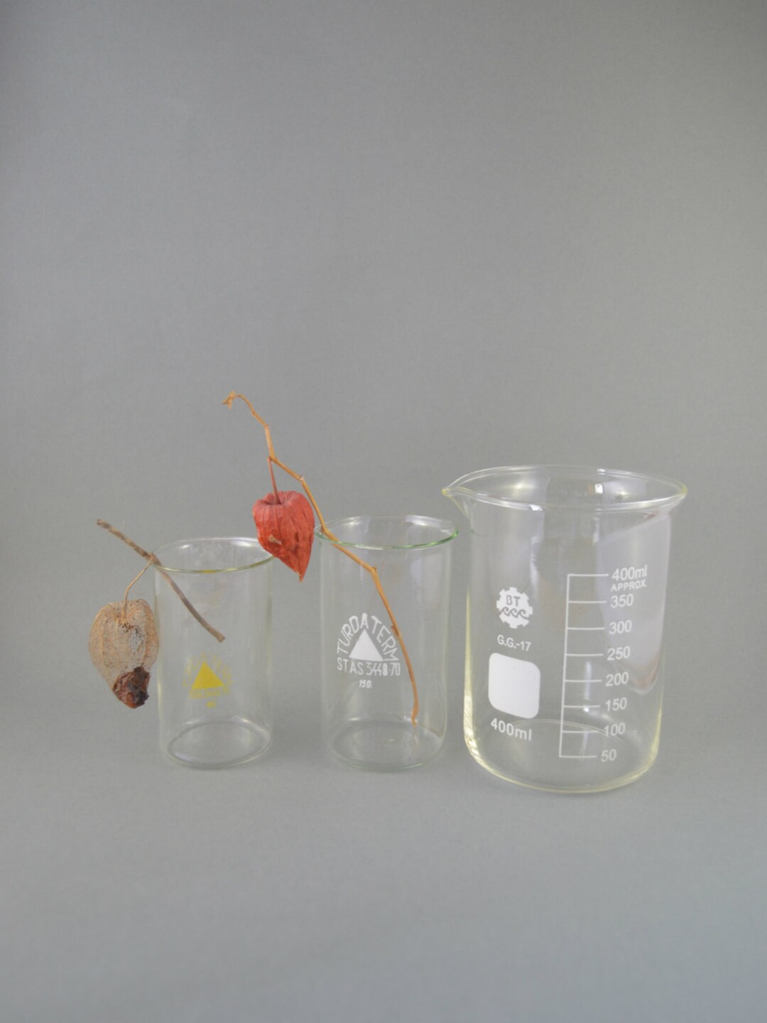Graduated Glass Beaker Vintage Lab Glass Laboratory Ware Set - Etsy