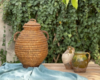 Primitive Rye Basket - Etsy